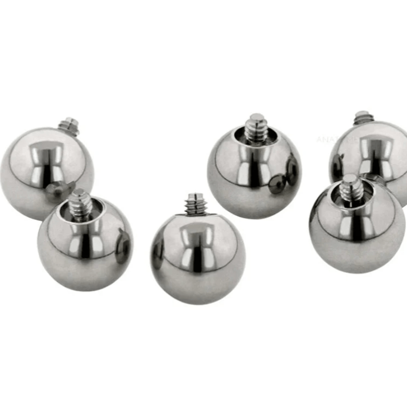 Titanium Threaded Ball Ends - 10g - 6g – Agave in Bloom