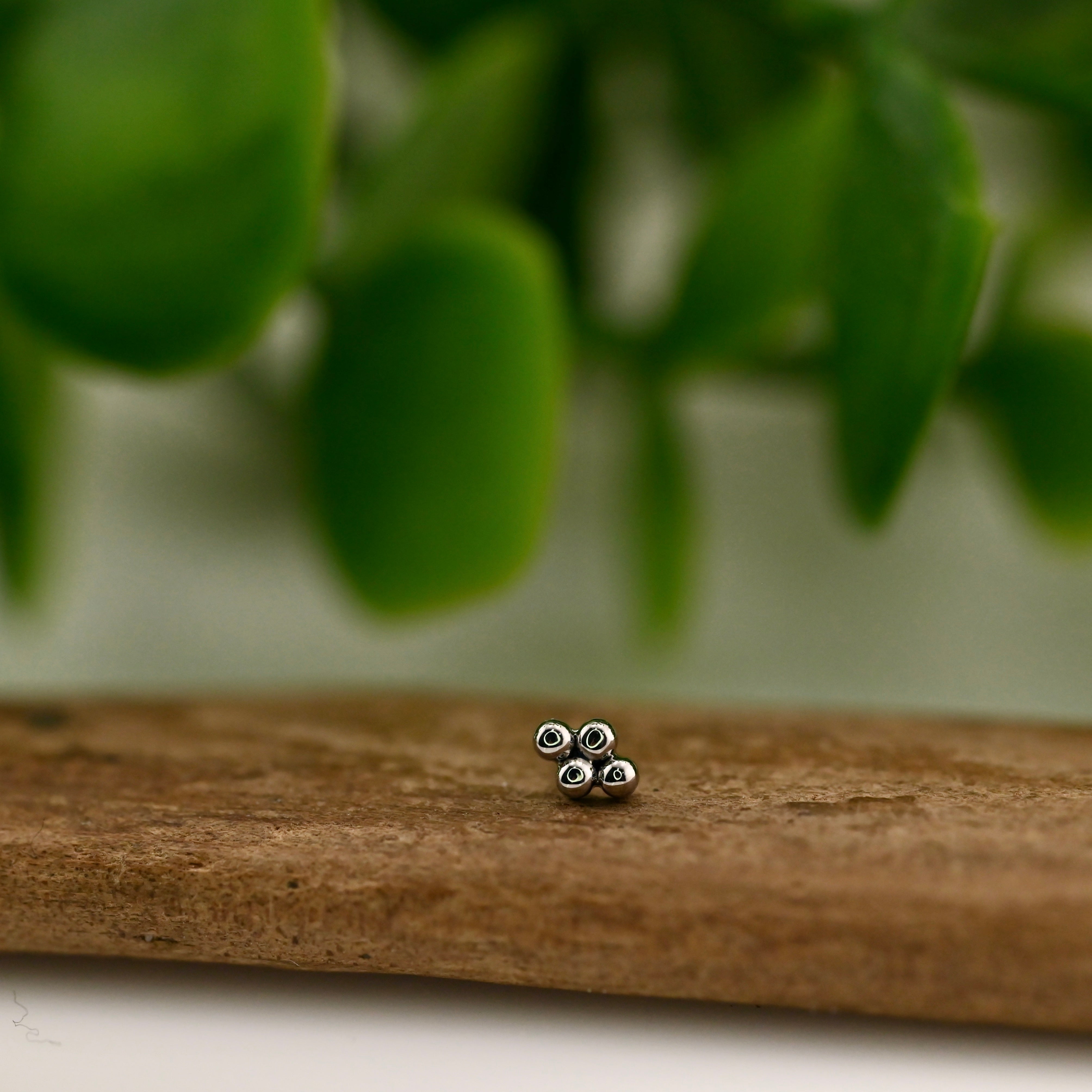 Titanium Quad Bead Cluster – Agave in Bloom