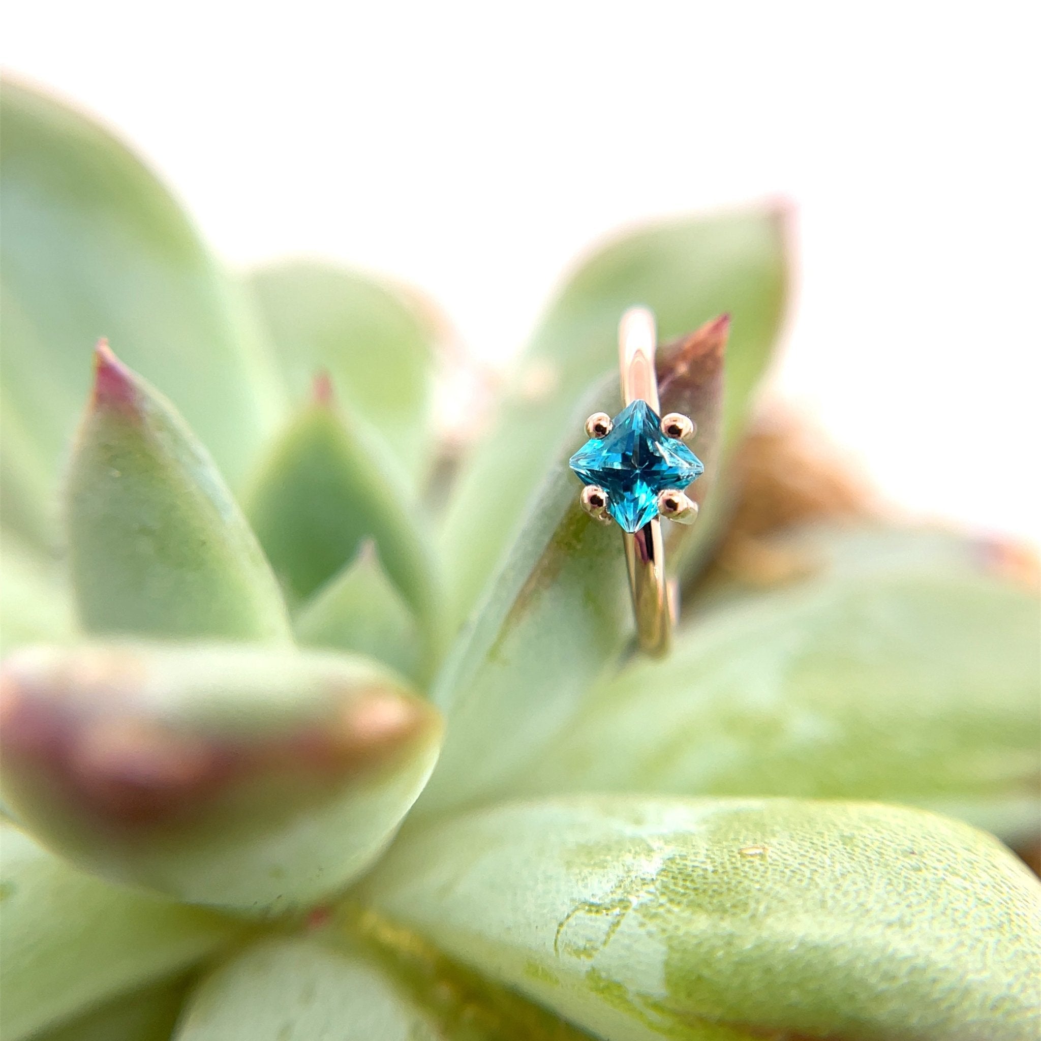 Princess Prong Fixed Seam Ring – Agave in Bloom