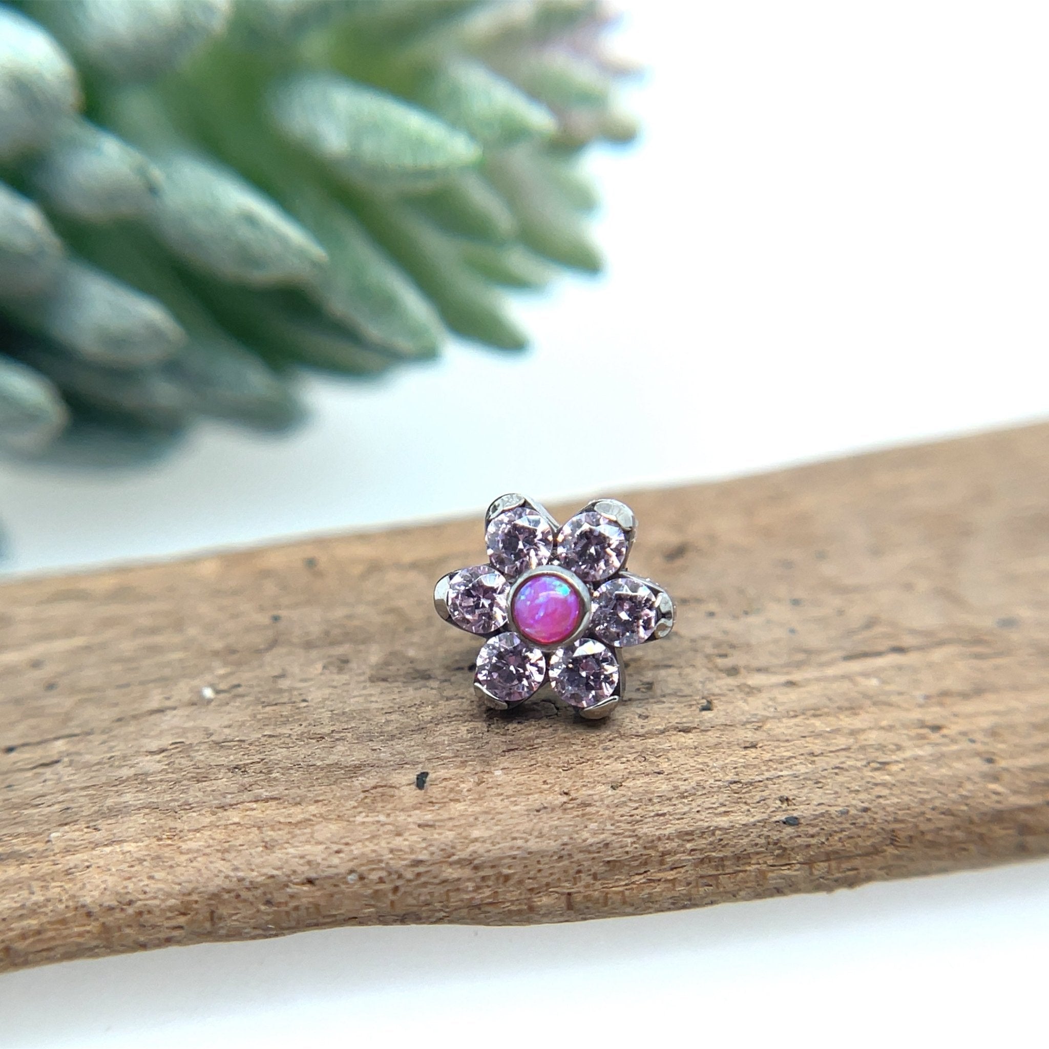 Titanium Threadless Flower - Large – Agave in Bloom